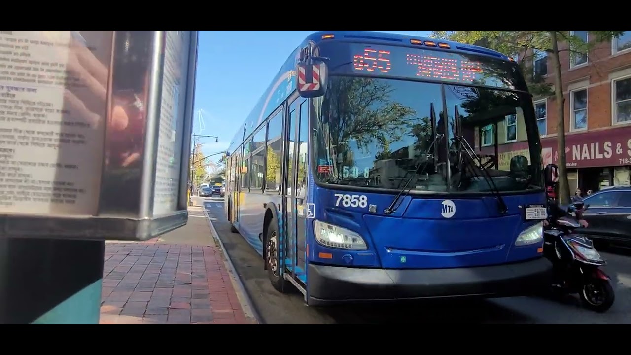 Fresh Pond Depot [2022 New Flyer XD40] #7858 Q55 at Myrtle Av ...