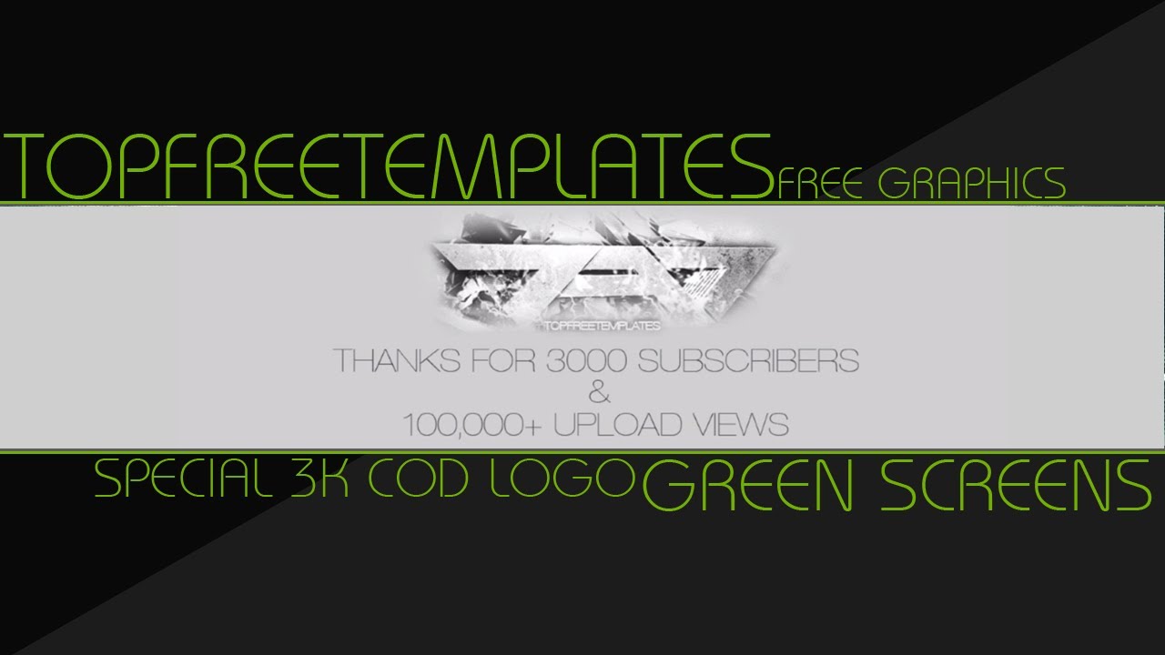 FREE Green Screen Overlay #13 - 3K SPECIAL Call Of Duty Logo Intro Pack ...