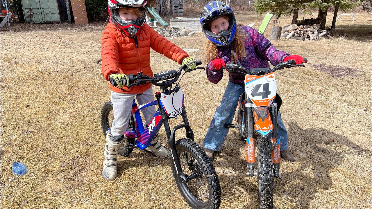 RXF Evo 18” Racing Apollo Kids electric dirt bike review! - YouTube