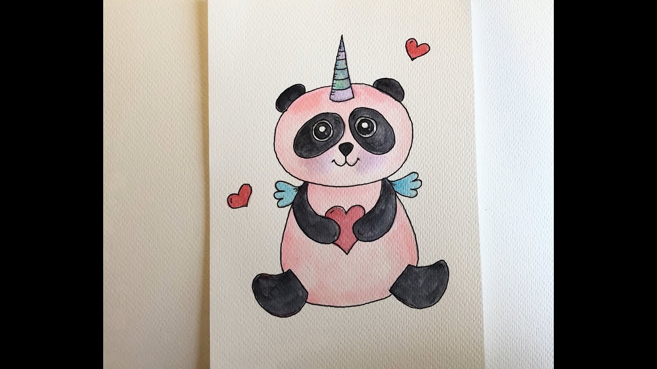 Cute Pandacorn| How to draw pandacorn | easy Art| easy art for kids ...