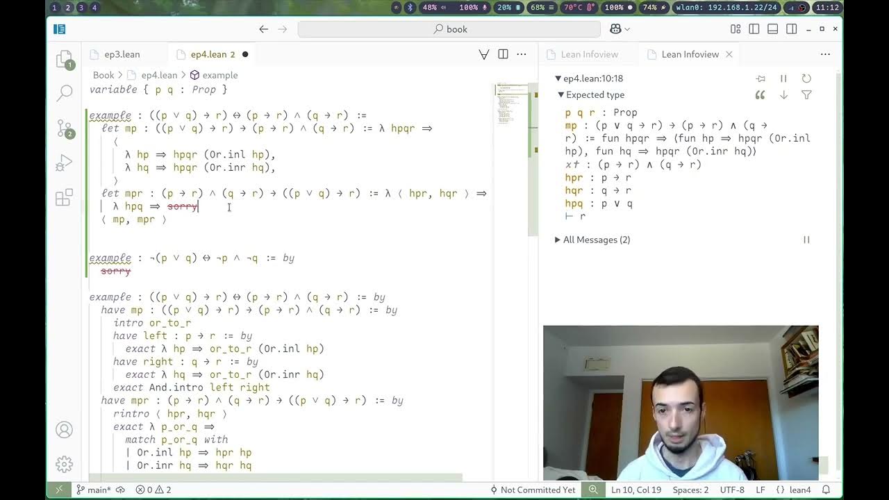 Lean4 Beginners #4 - Using Lambdas to Prove Implications and Negations - YouTube