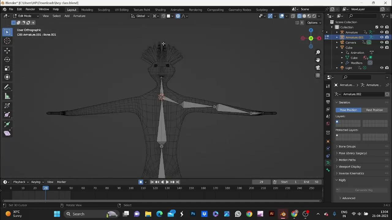 introduction to rigging an armature to a character in blender - YouTube