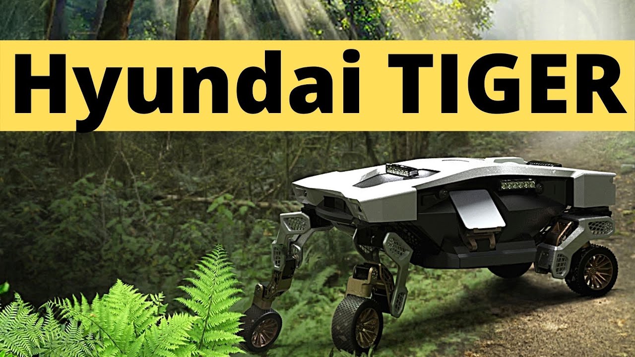 Hyundai Introduces TIGER: a Ground Excursion Robot - YouTube