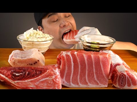 1등급 참치 배꼽살, 오도로와 연어 먹방~!! 리얼사운드 ASMR social eating Mukbang(Eating Show)