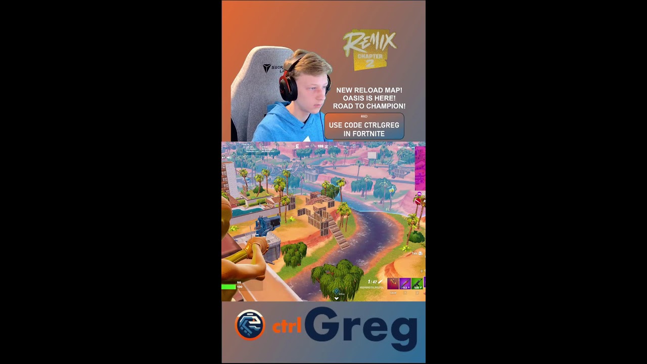 FORTNITE REMIX NEW RELOAD MAP! OASIS! ROAD TO CHAMPION! - YouTube