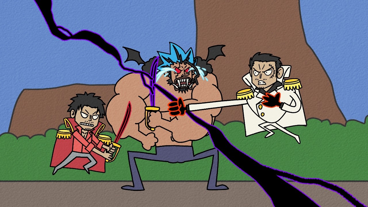 DOMI REVERSI ROCKS VS GARP AND ROGER | ONE PIECE FAN ANIMATION - YouTube