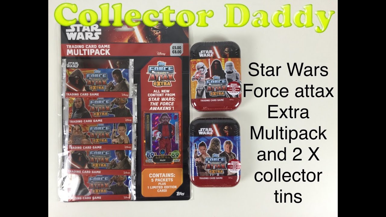 Star Wars the Force Awakens Force Attax Extra multipack and 2 ...