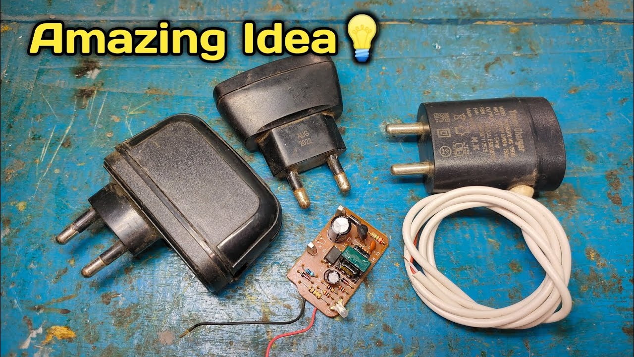 Amazing Idea Using Mobile Charger | How To Modify Mobile Charger ...
