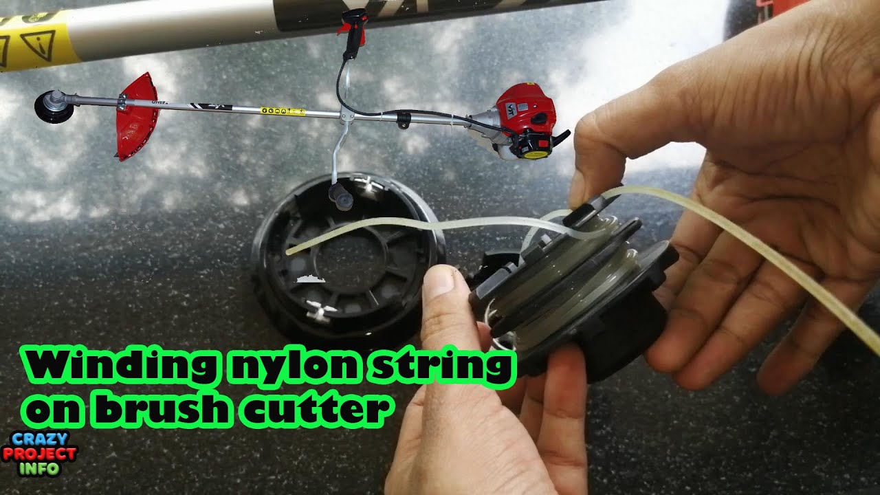 How to Wind Nylon String on Brush Cutter - Easy Step-by-Step Guide ...