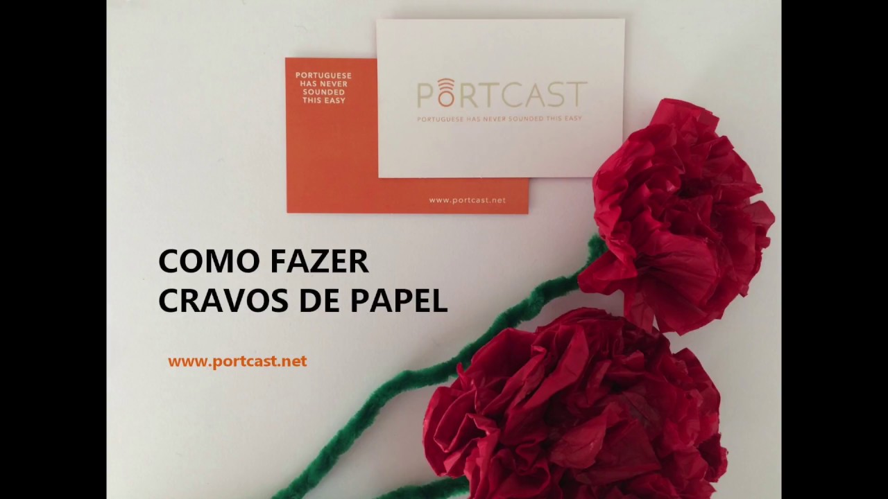 Como fazer cravos de papel - PortCast - YouTube