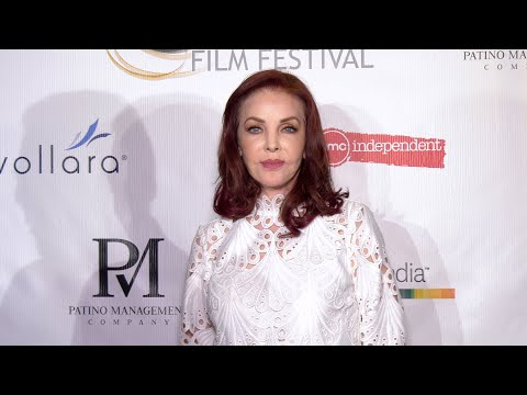 Priscilla Presley 2021 Burbank Intl Film Festival Awards Gala Red Carpet Fashion
