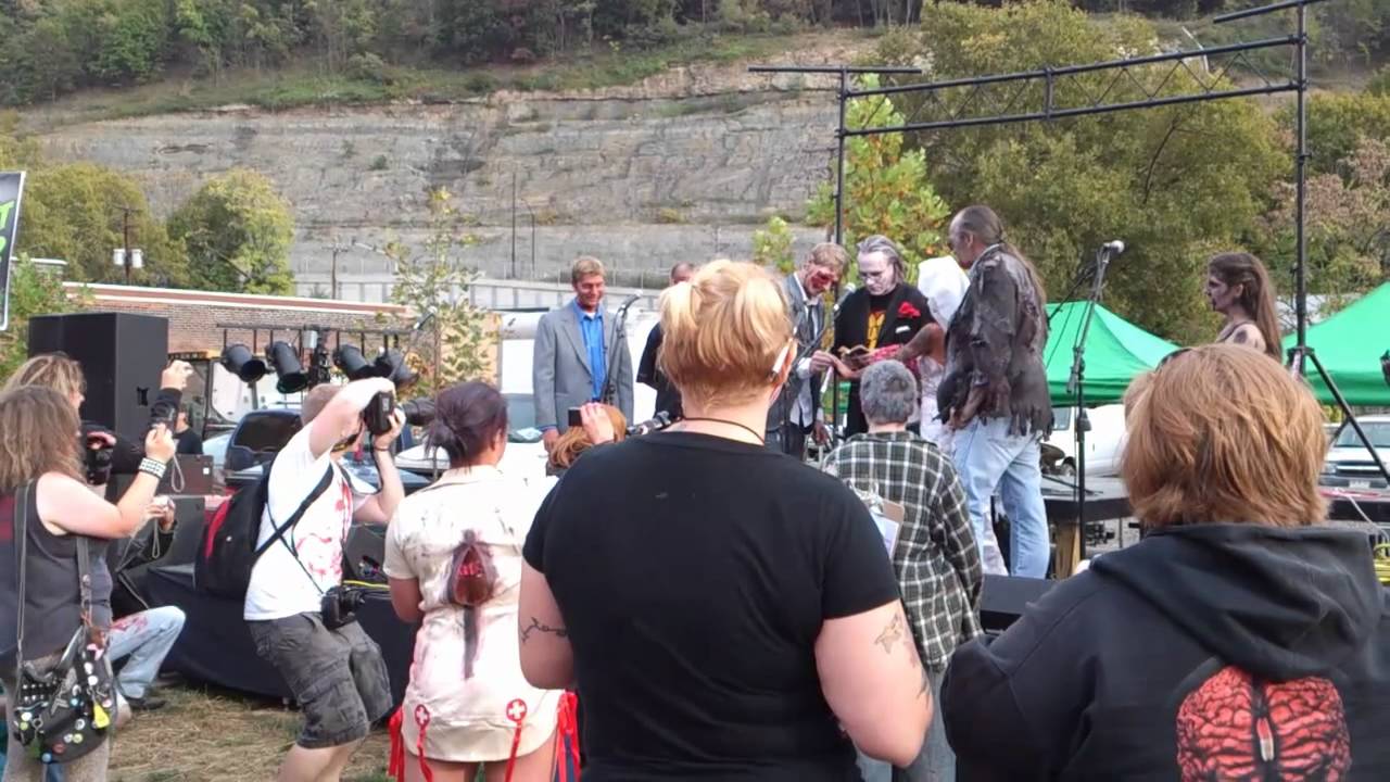 A Real Zombie Wedding - Pittsburgh Zombie Fest 2012 - YouTube