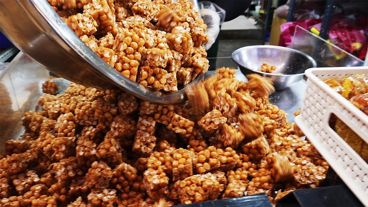 바삭바삭 고소한 옛날과자, 수제강정이 한봉지 1만원! / Korean Traditional snack- Oranda ...