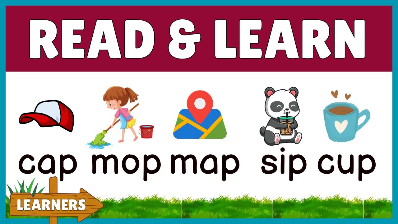 READING WORDS ENDING with /Pp/ SOUND - Short Sounds - YouTube