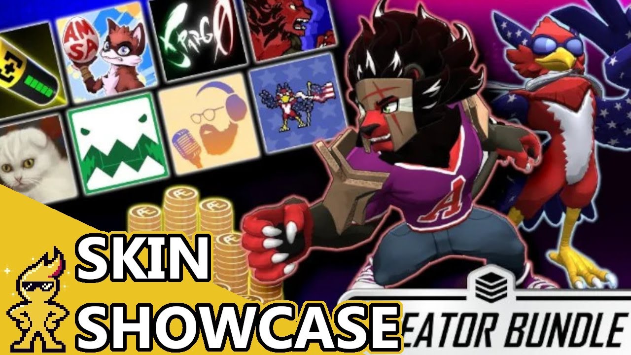 Spangled Wrastor & Excaliburn | Skin Showcase [Creator Bundle] - Rivals ...