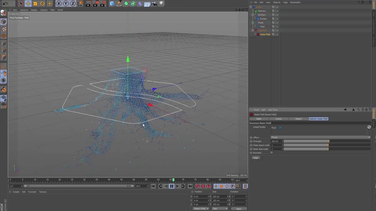 Tutorial - The scene tree: Cinema 4D the RealFlow scene tree WorkFlow ...