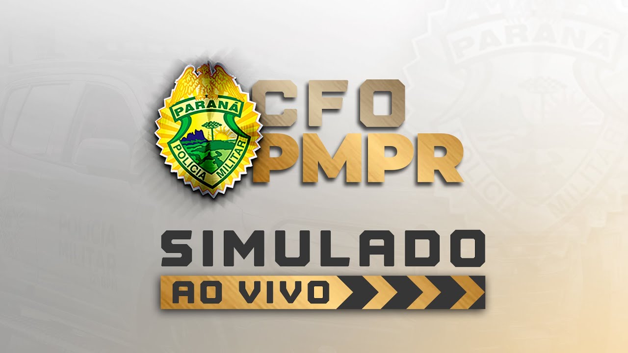 Simulado AO VIVO | Pós-edital CFO PMPR - YouTube