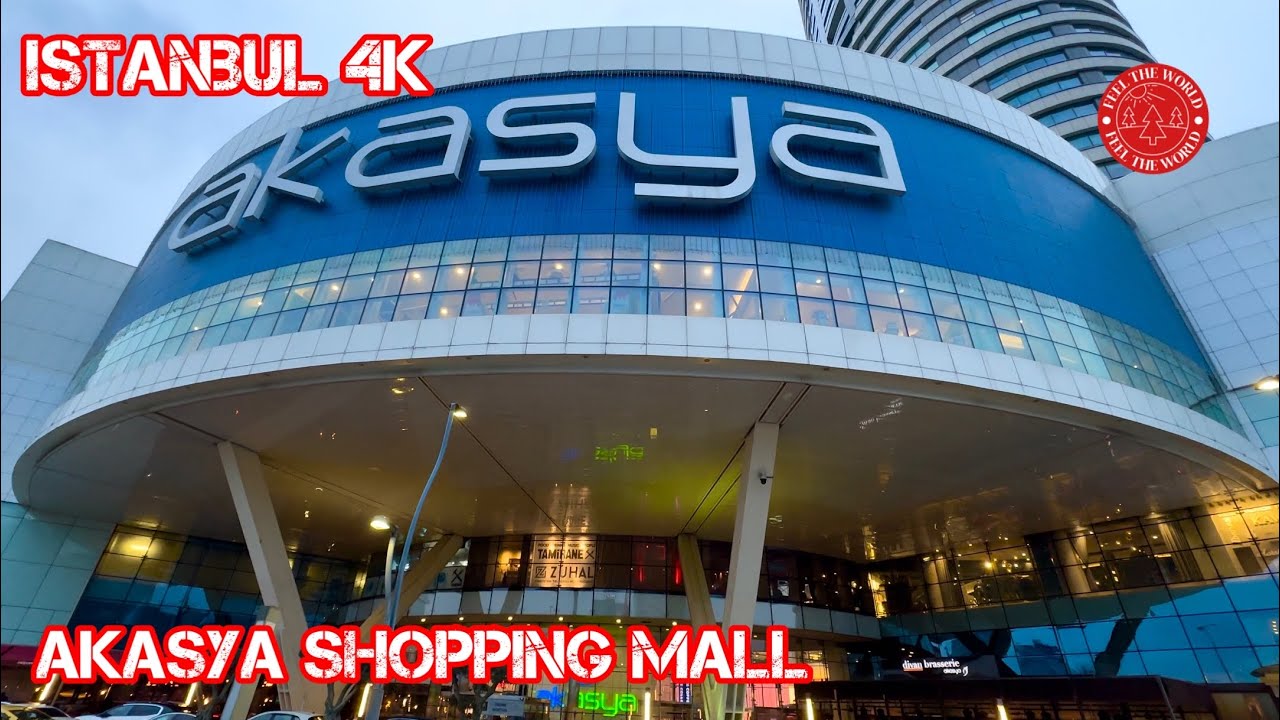 Akasya Istanbul Walking Tour Luxury Shopping Mall in Türkiye 2023 4K ...