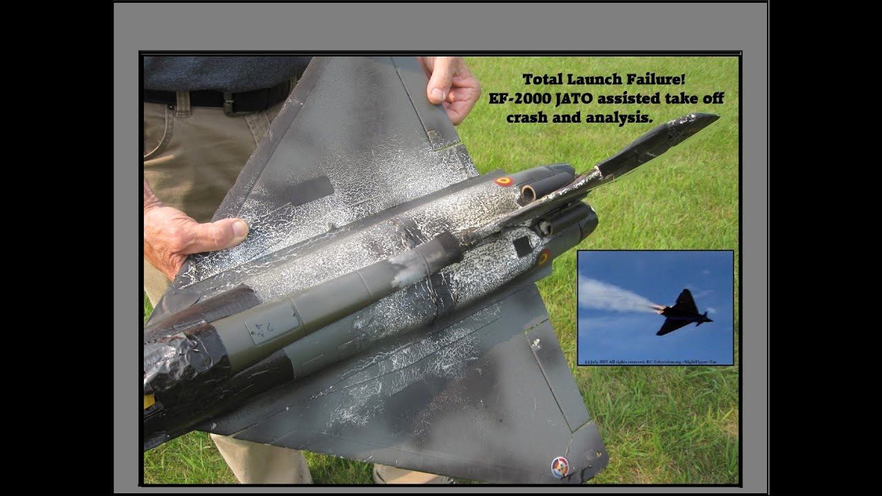Launch Failure! Eurofighter Typhoon's JATO Launch with post crash ...