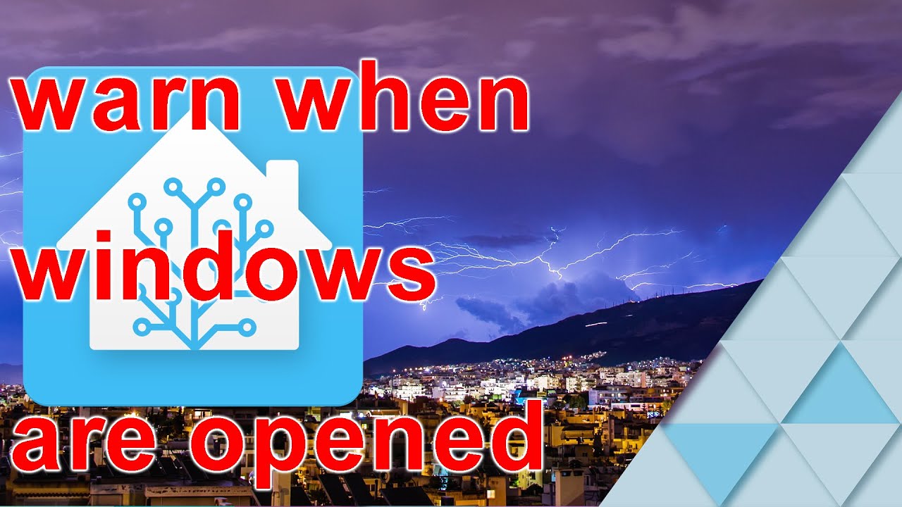 when it's about to rain, Home Assistant checks if windows and doors are ...