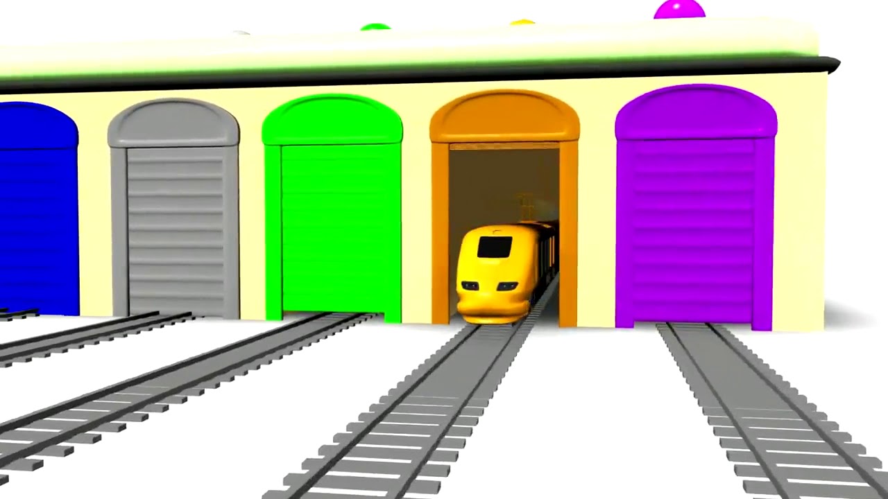 Colors for Children to Learn with Toy Trains - YouTube