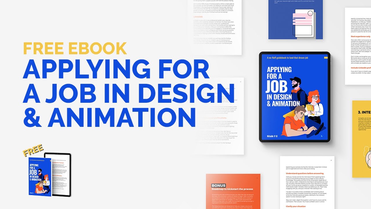 Ebook Launch - Applying for a Job in Animation & Design - YouTube