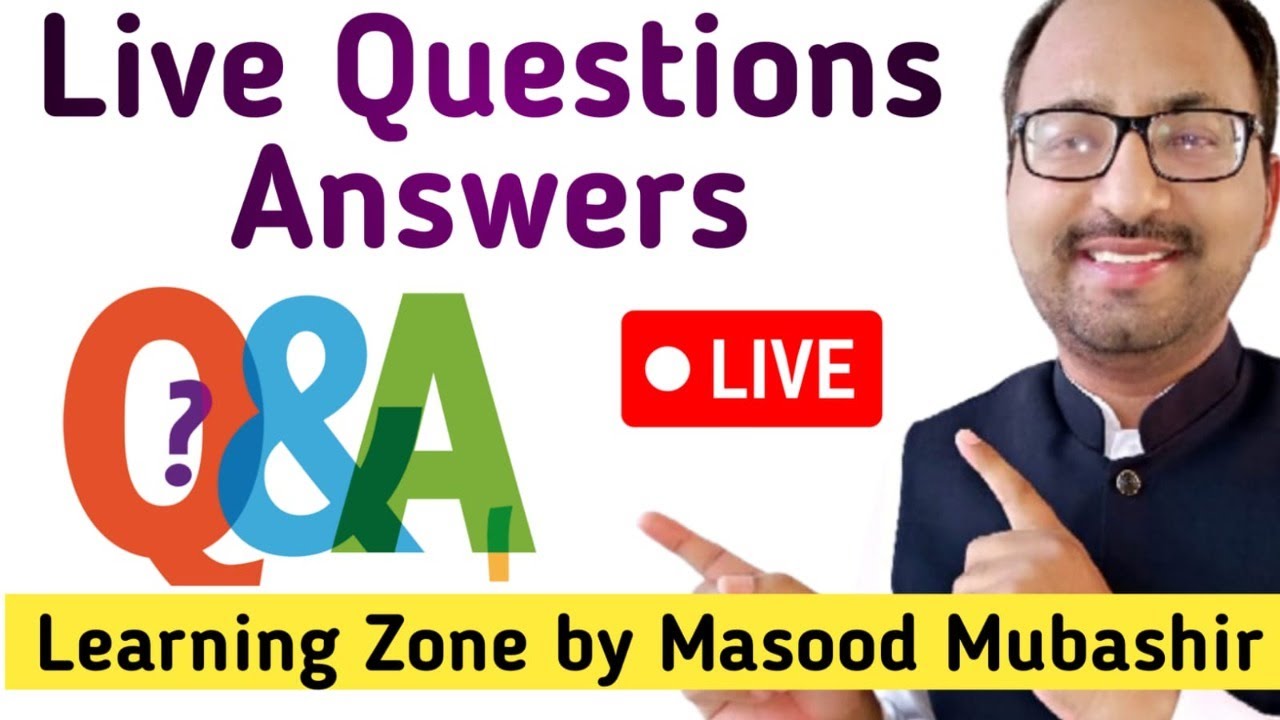 Live Question Answer - YouTube