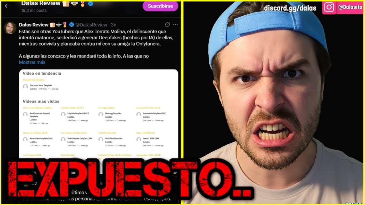 DALAS EXPONE A SU EX SOCIO ALEX TERRATS POR ENF%RM0 PERO LO TACHAN DE ...