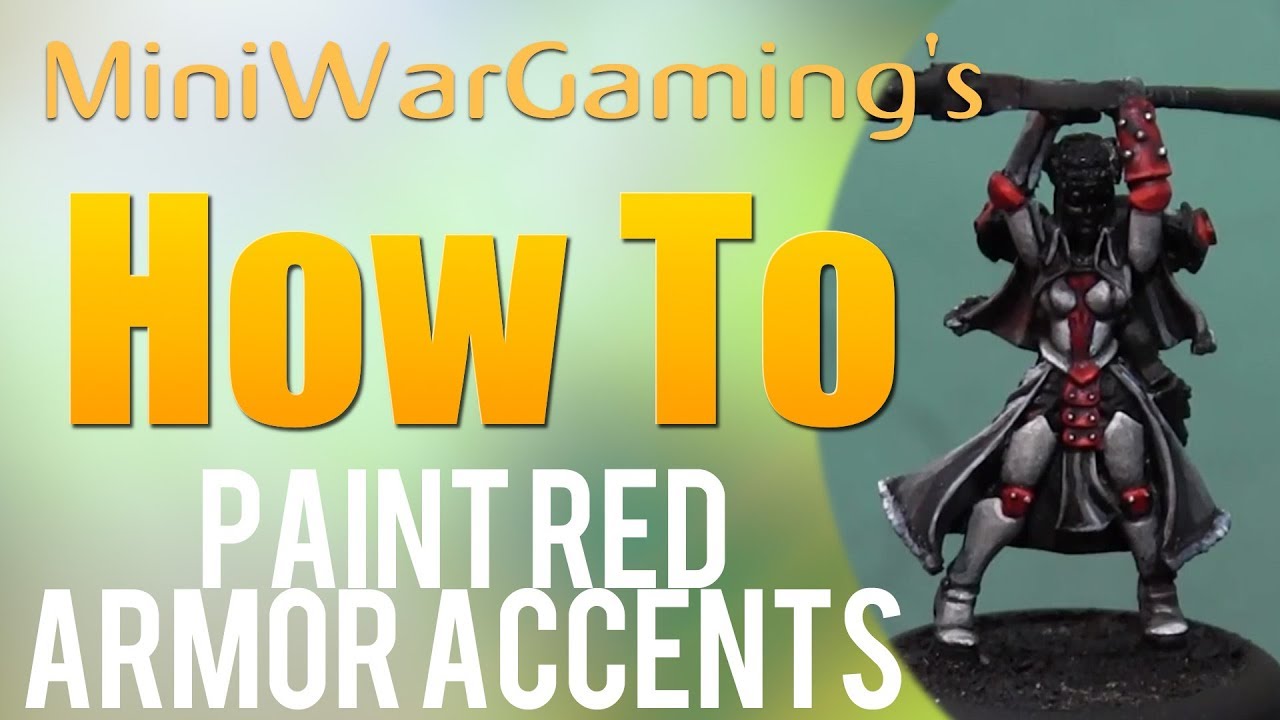 How To: Paint Red Armor Accents - YouTube