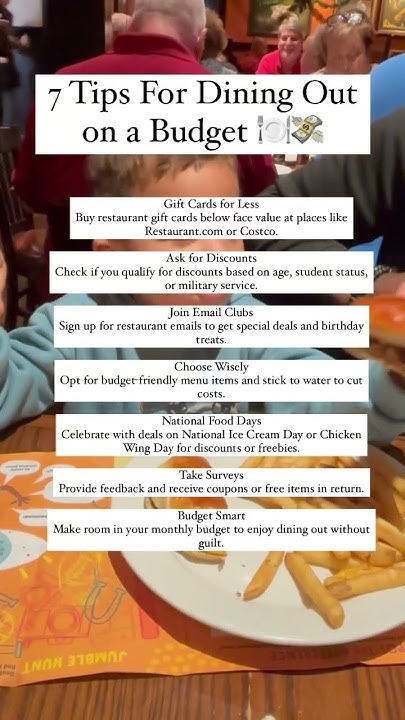Budgeting Tips for eating out #budgeting #mealprep - YouTube