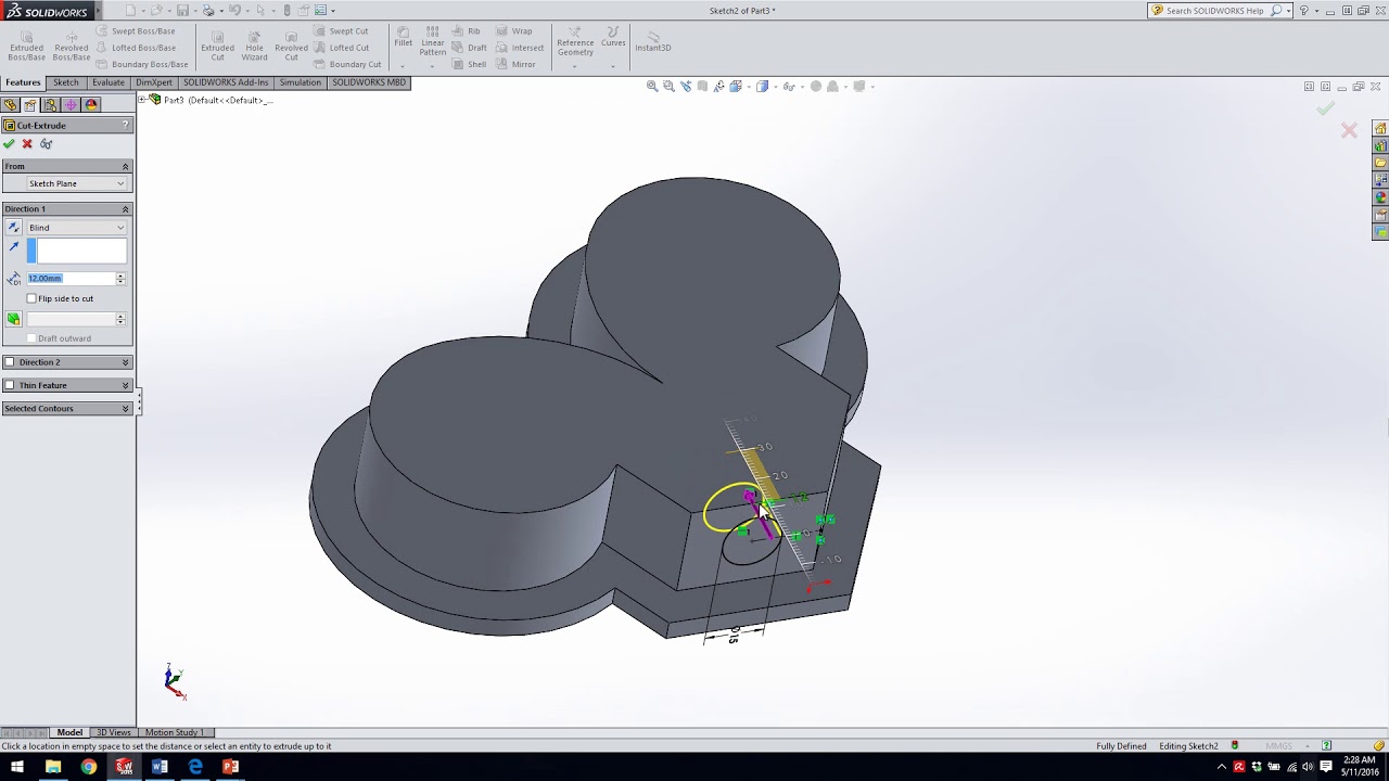 Solidworks CSWA Prep - 3 of 5 - Features - YouTube