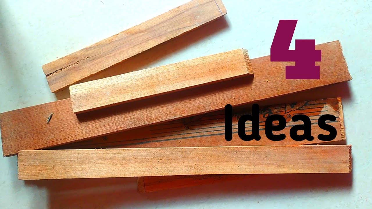 4 Different Ideas Using Waste Wooden / Waste Wood Craft Ideas / Best ...
