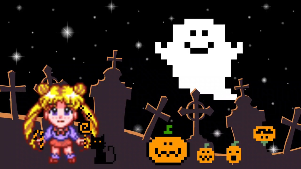 Usagi's digital graveyard party 🎃 - YouTube