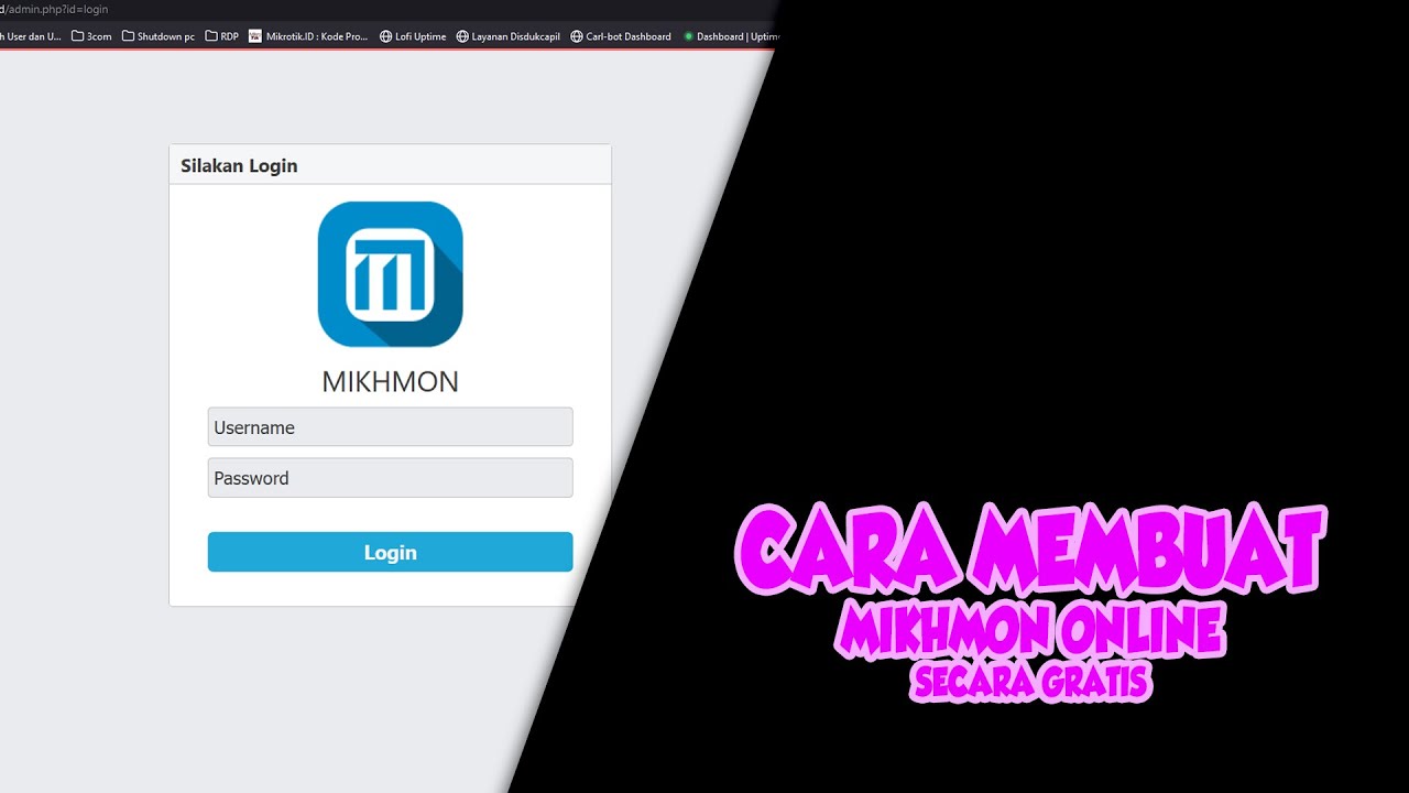 CARA MEMBUAT MIKHMON ONLINE GRATIS !! - YouTube