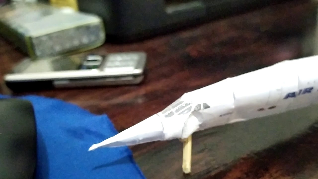 Concorde fedex papercraft - YouTube