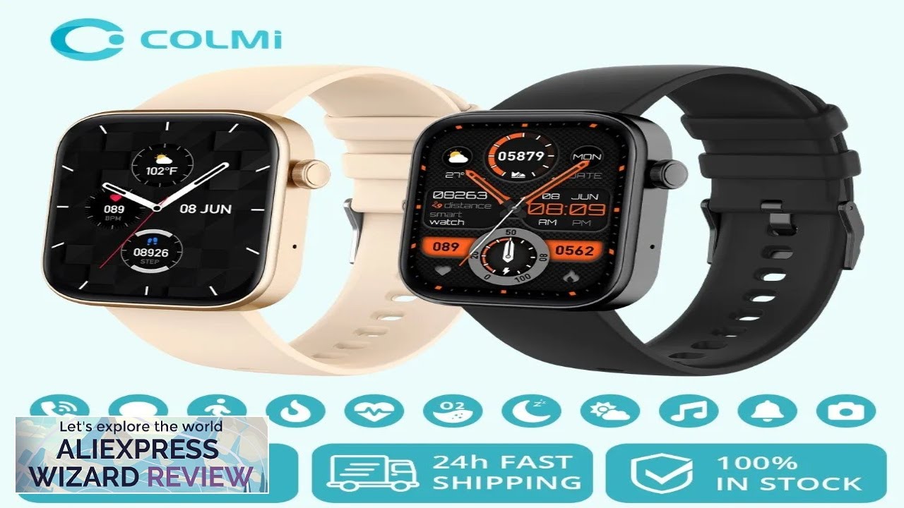 COLMI P71 Voice Calling Smartwatch Men Health Monitoring IP68 ...