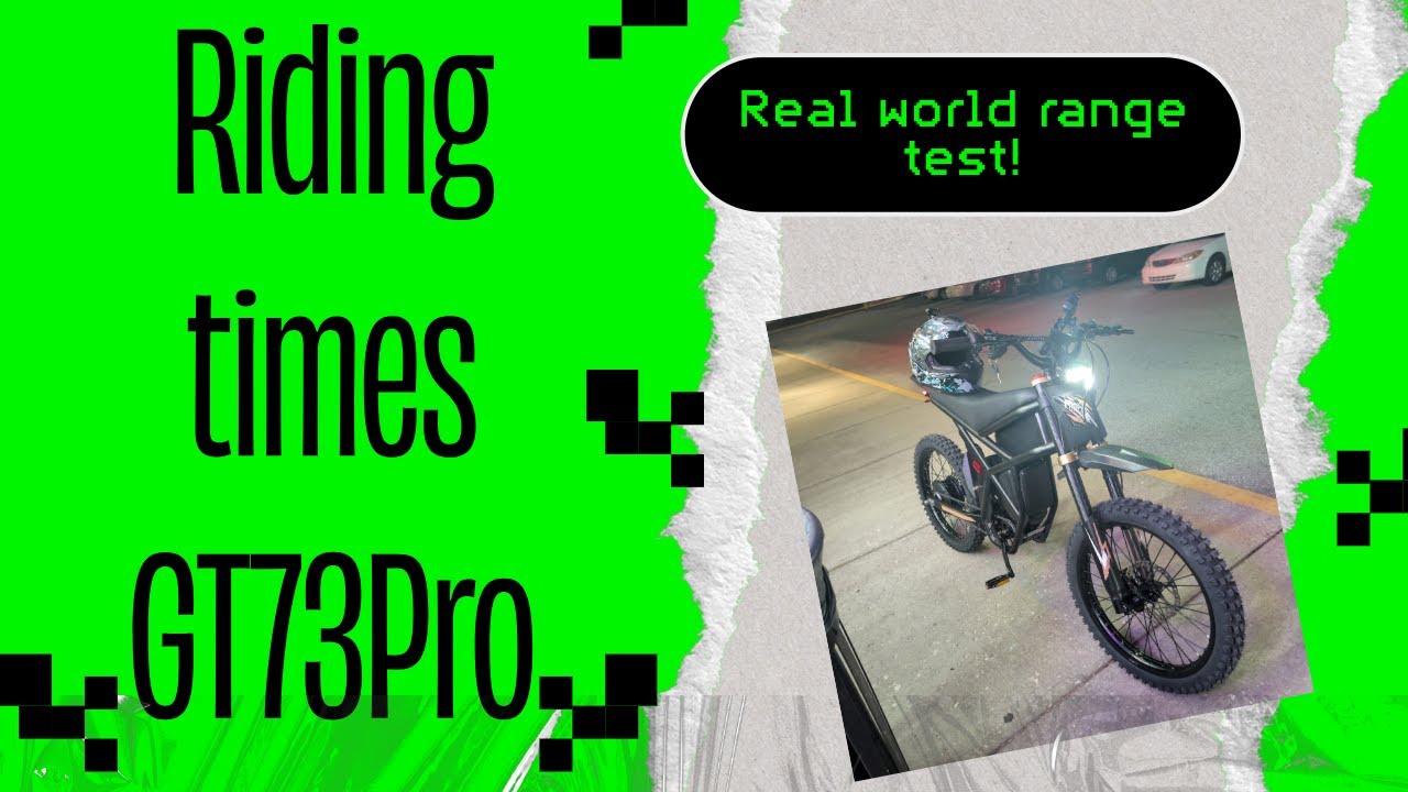 Riding times GT73 pro range test (I almost didn't make it home!) - YouTube