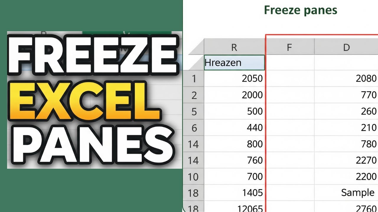 How to Freeze Panes in Excel | Keep Headers Visible While Scrolling - YouTube