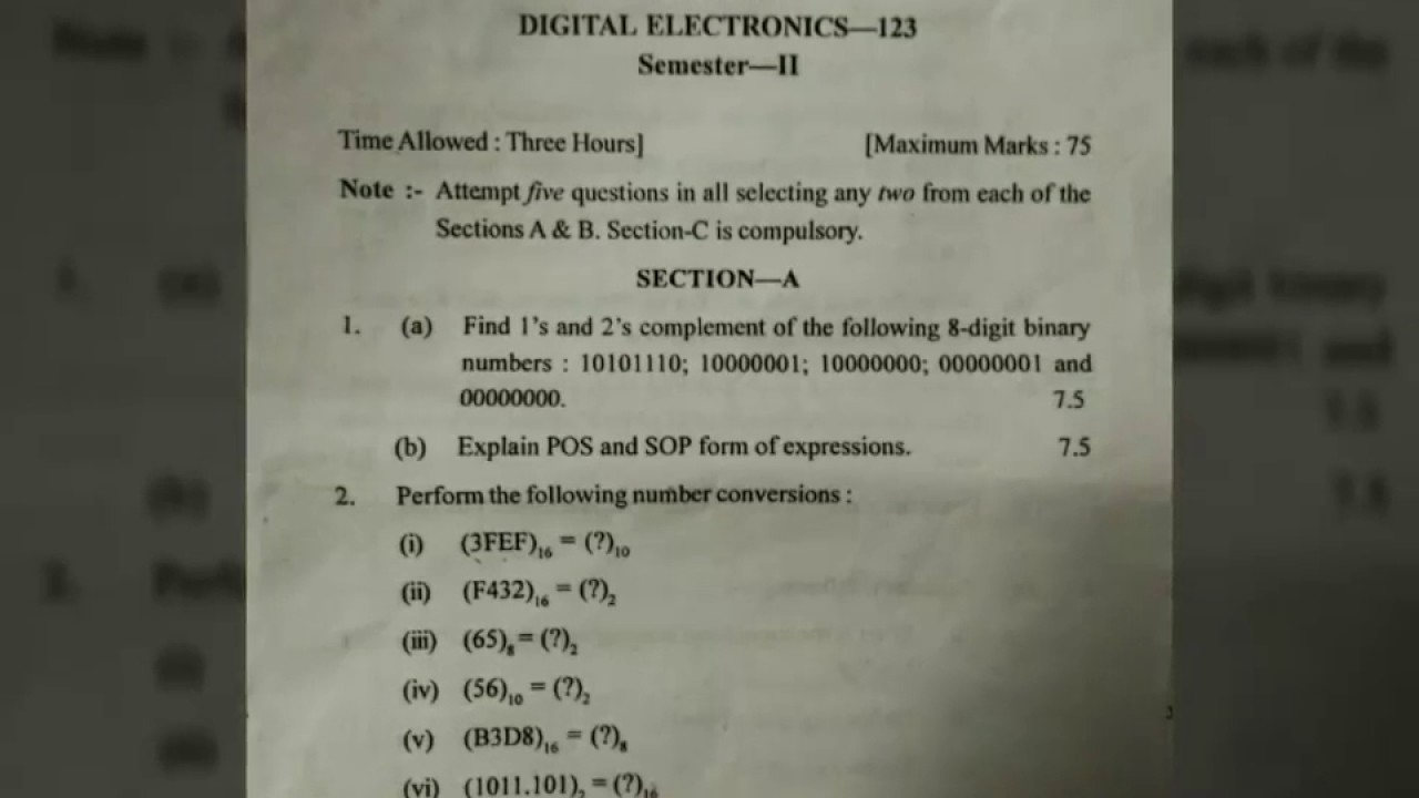 DIGITAL ELECTRONICS QUESTION PAPER YouTube digital-electronics-question-paper-youtube