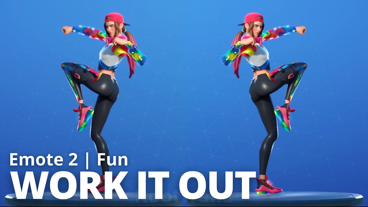 Fortnite LOSERFRUIT Working Out WORK IT OUT Emote (Emotes 2 | Loser ...