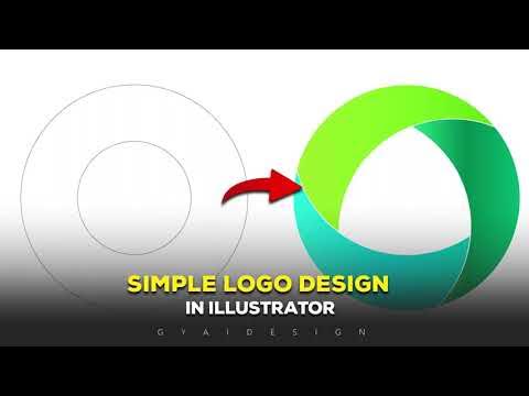 Illustrator tutorials - Simple logo design for beginers - YouTube