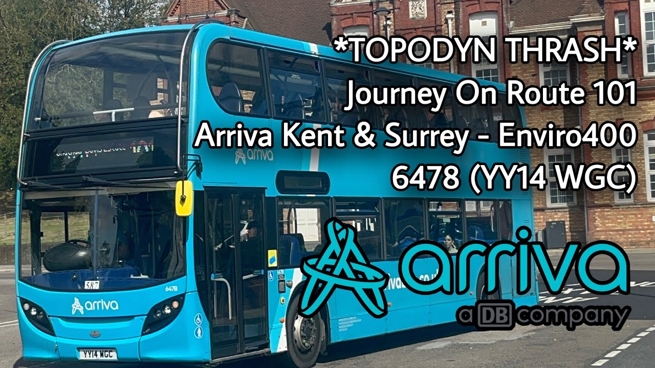 *TOPODYN THRASH* Journey On Route 101 | Arriva Kent & Surrey ADL ...