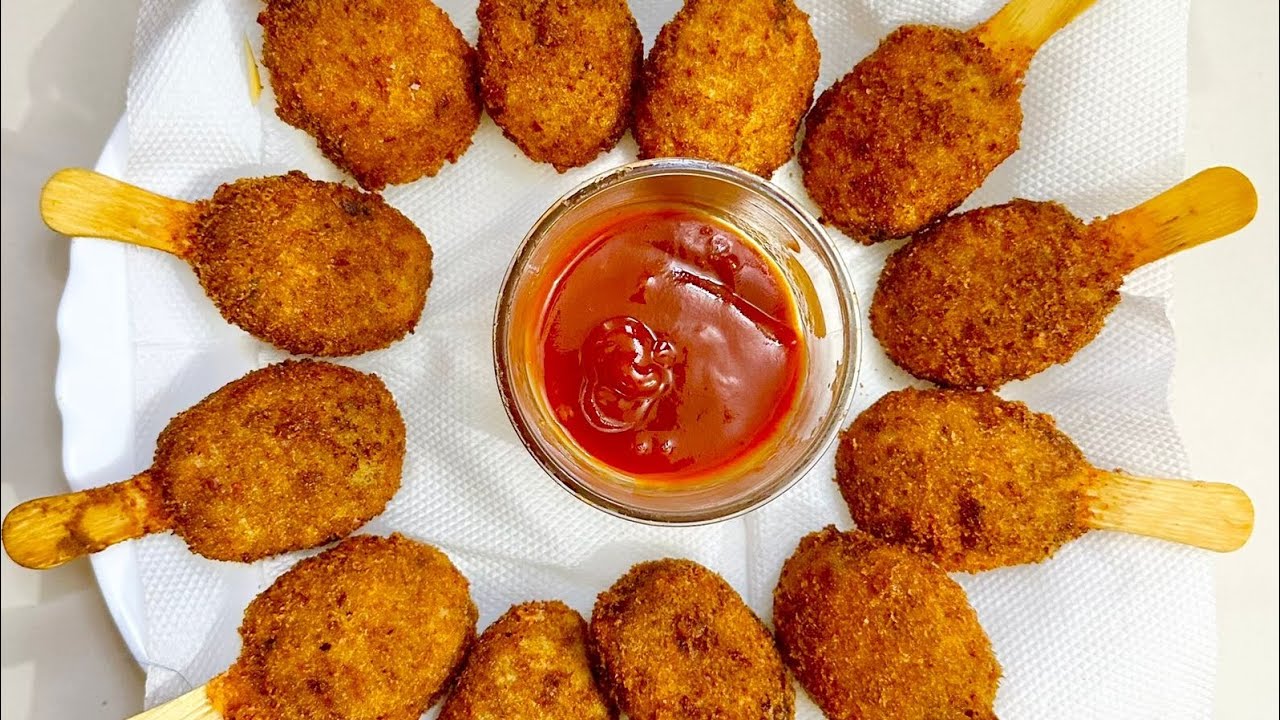 Chicken Popsicles Recipe | Chicken Cheesy Popsicles Sticks | Chicken ...