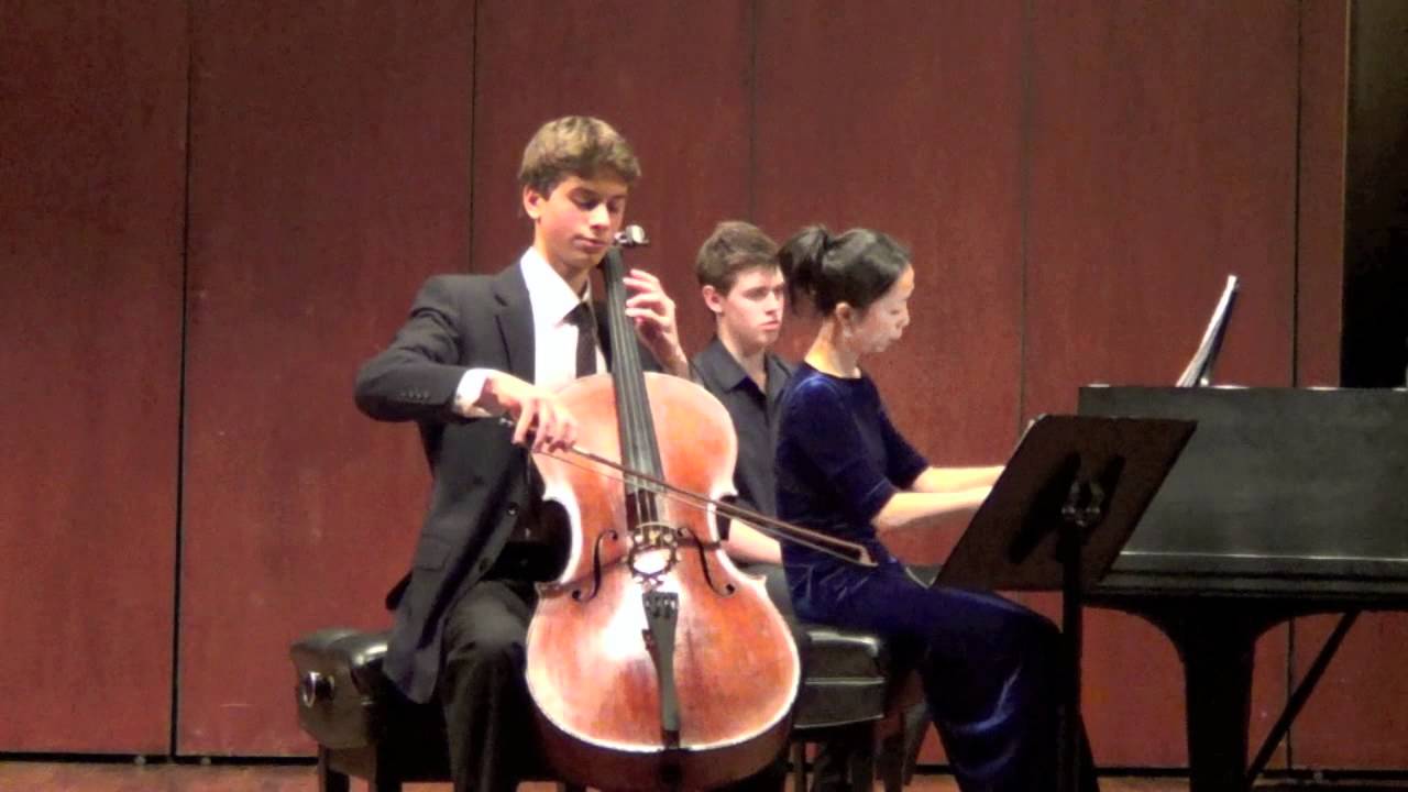 Daniel Hass (14) and pianist Jeanie Chung - Chopin Cello and Piano ...