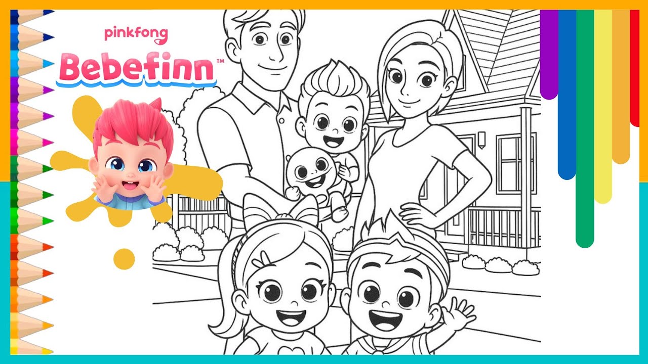 Colorindo a Família do Bebefinn – Um Dia Cheio de Alegria 🥰🌈⭐ - YouTube