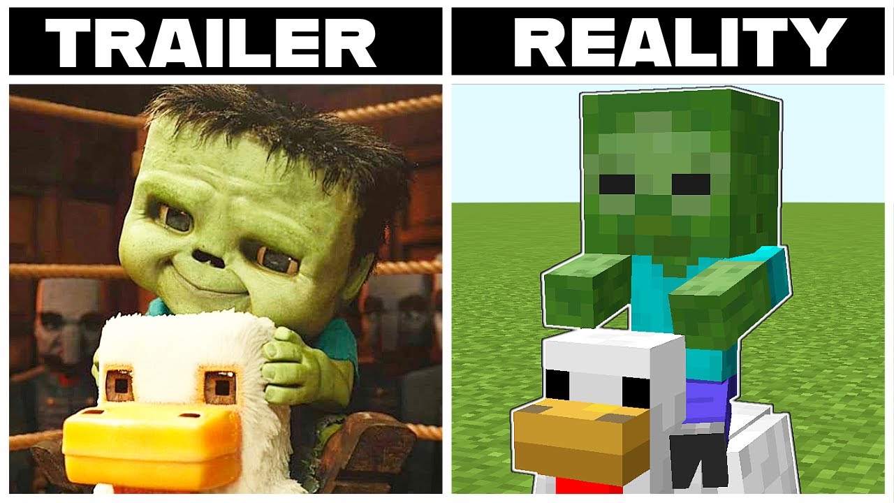 A Minecraft Movie : Trailer Vs Reality - YouTube