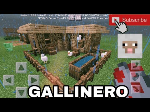 COMO HACER UN GALLINERO *EN MINECRAFT*!! - YouTube