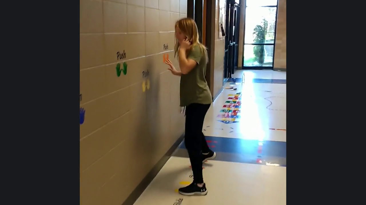 Wall Pushes and Floor Slides Sensory Path Sticker Tips and Tricks - YouTube