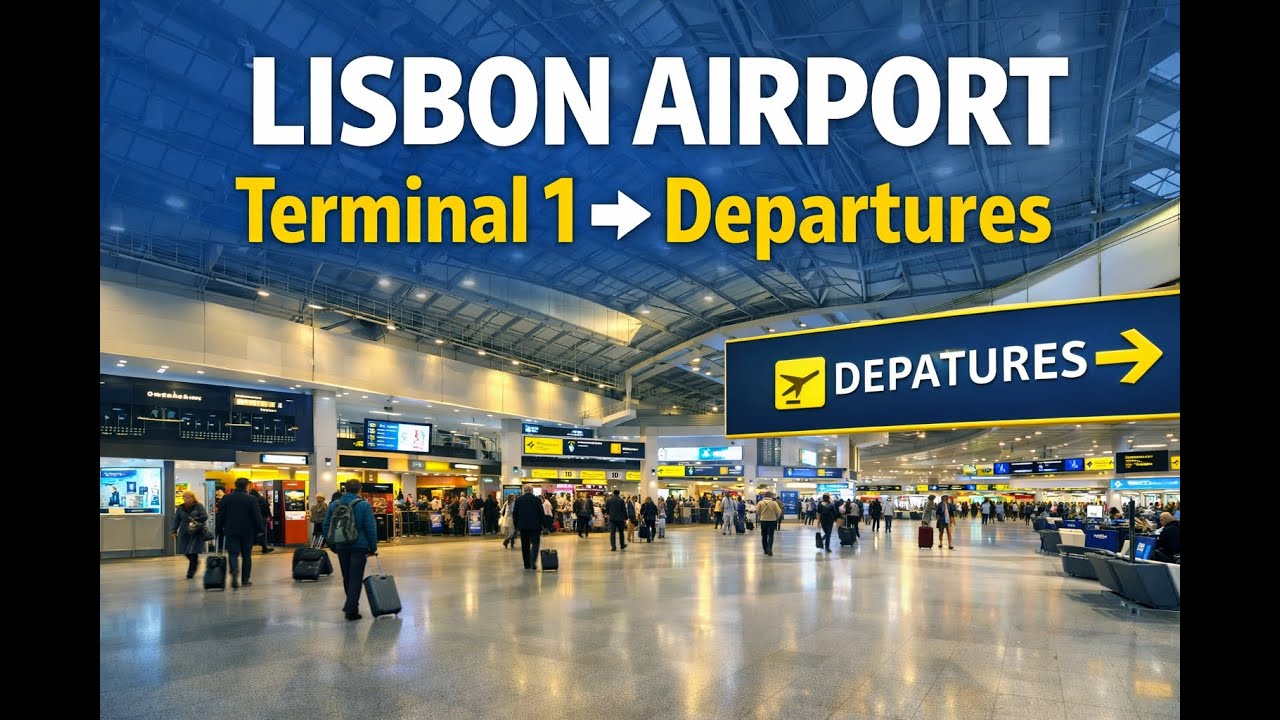👉 Lisbon Airport Walkthrough 🇵🇹 | From Entrance to Terminal 1 ...