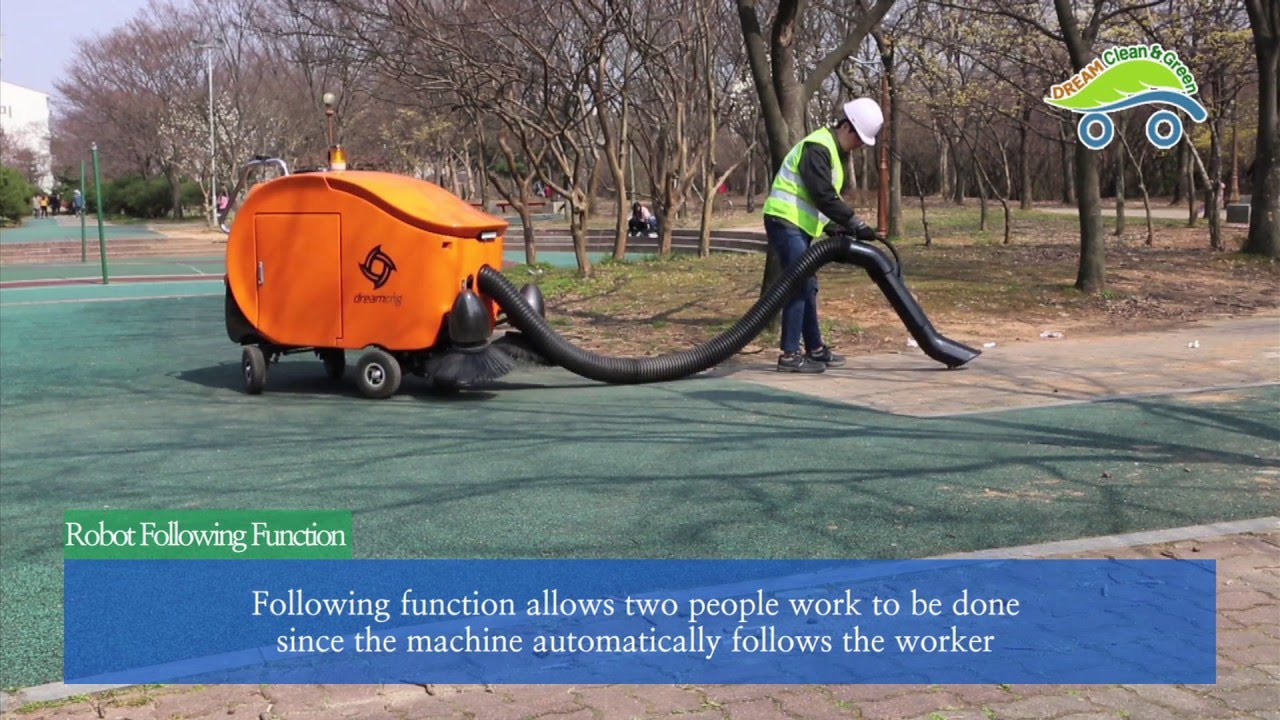 Dream CnG Road Sweeping Robot - YouTube